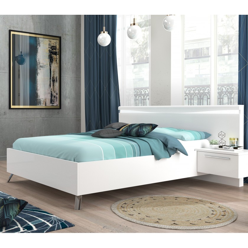 Cama de Casal Lice - Branco 200x160