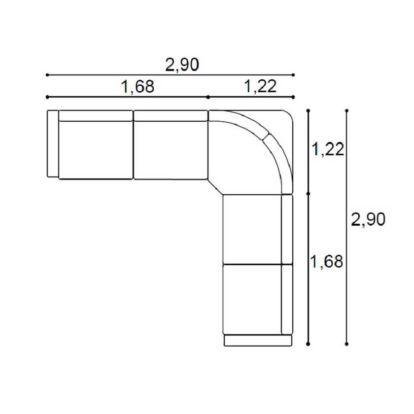 Sofá Canto Dennis II